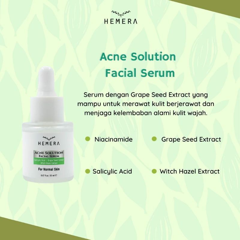 Jual Hemera Skincare Acne Solution Serum 20 ml Original | Shopee Indonesia
