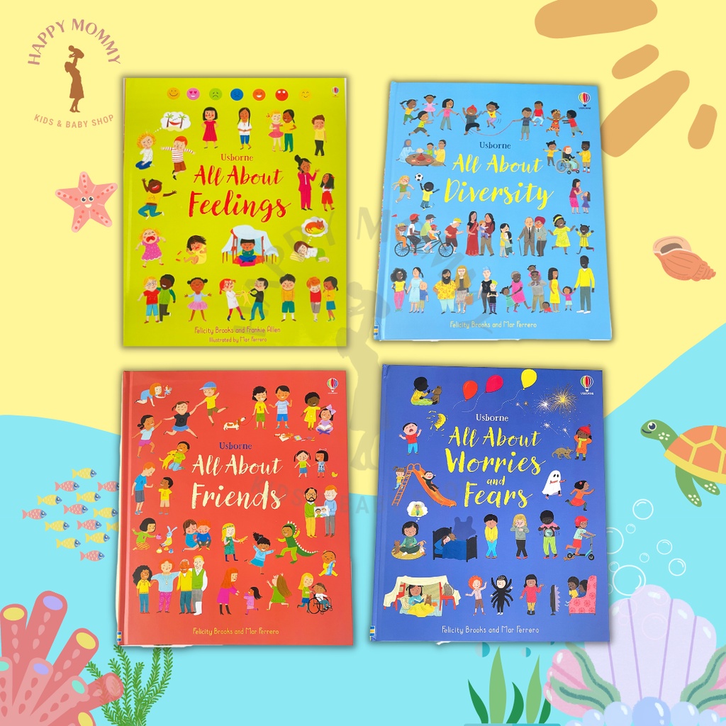 Jual Usborne All About Feelings Worries Fears Diversity Friends Buku ...