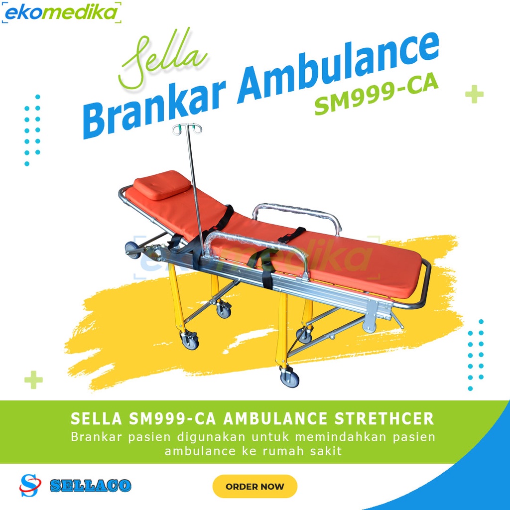 Jual Stretcher Ambulance SELLA SMICO SM999CA Emergency Tandu Ambulance ...