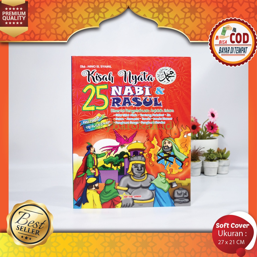 Jual Buku Kisah Nyata 25 Nabi Dan Rasul Full Color Terlengkap Disertai Pengetahuan Aqidah Islam ...