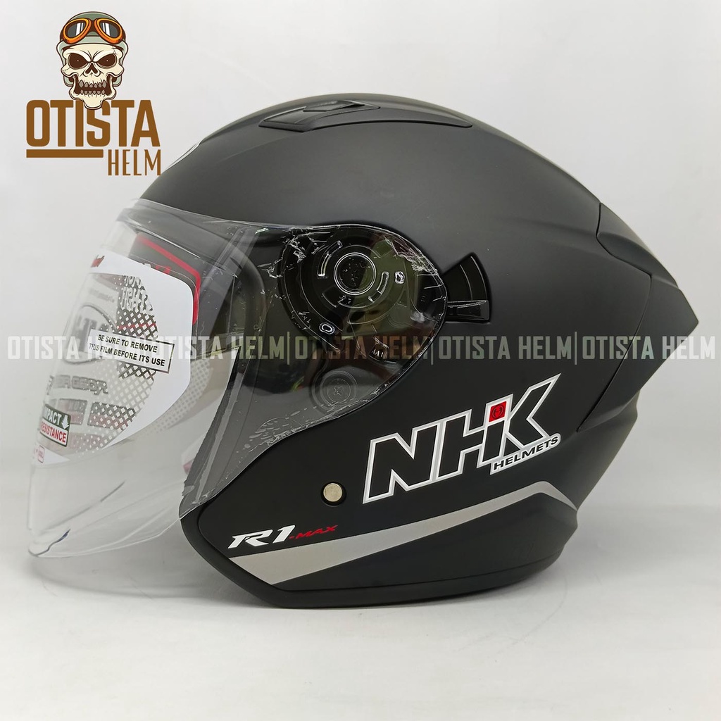 Jual Helm NHK R1 MAX SOLID | Double Visor | Semua Warna | Shopee Indonesia