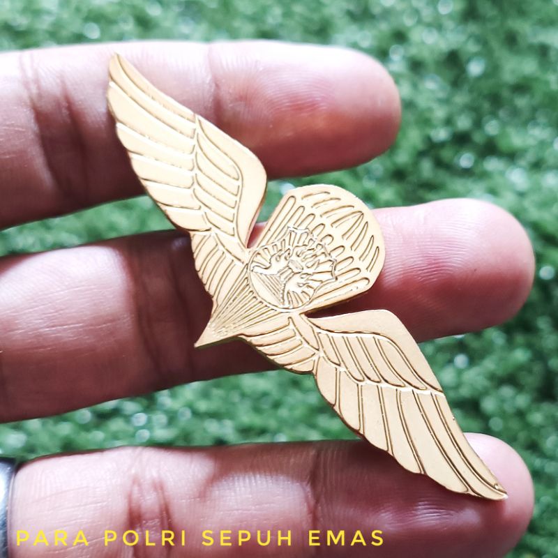 Jual Brevet Wing Para Polri Sepuh Emas | Shopee Indonesia