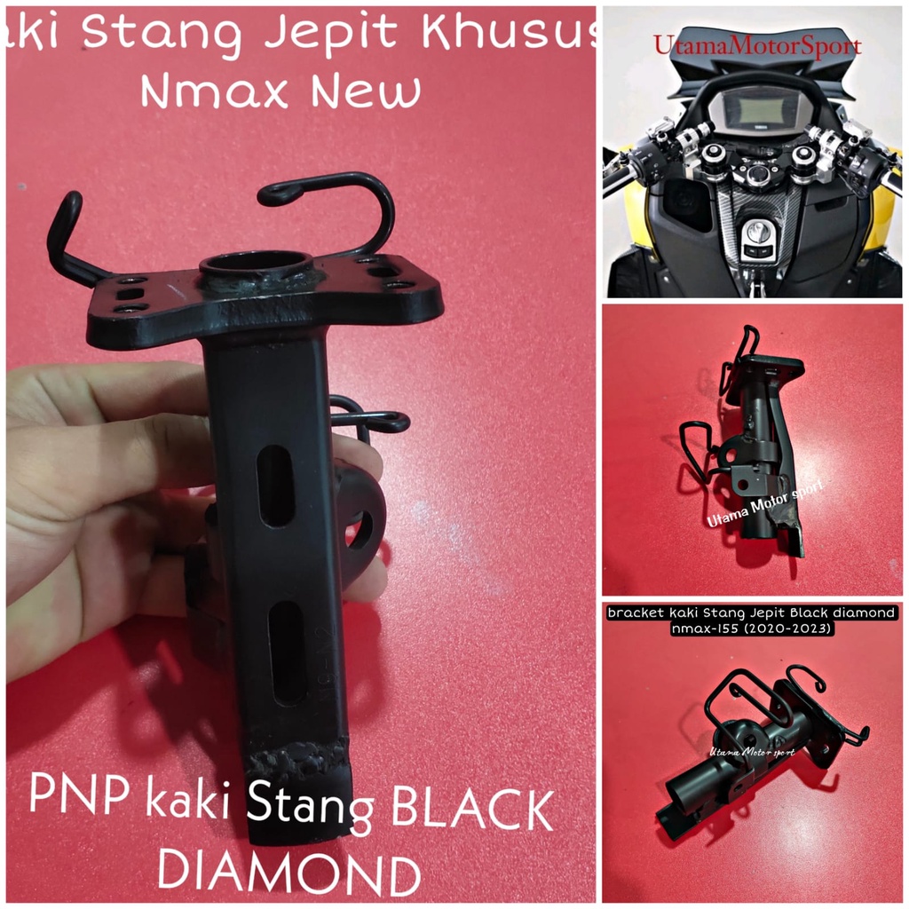 Jual Bracket Breket Leher Kaki Stang Black Diamond Buat Khusus Nmax-155 ...