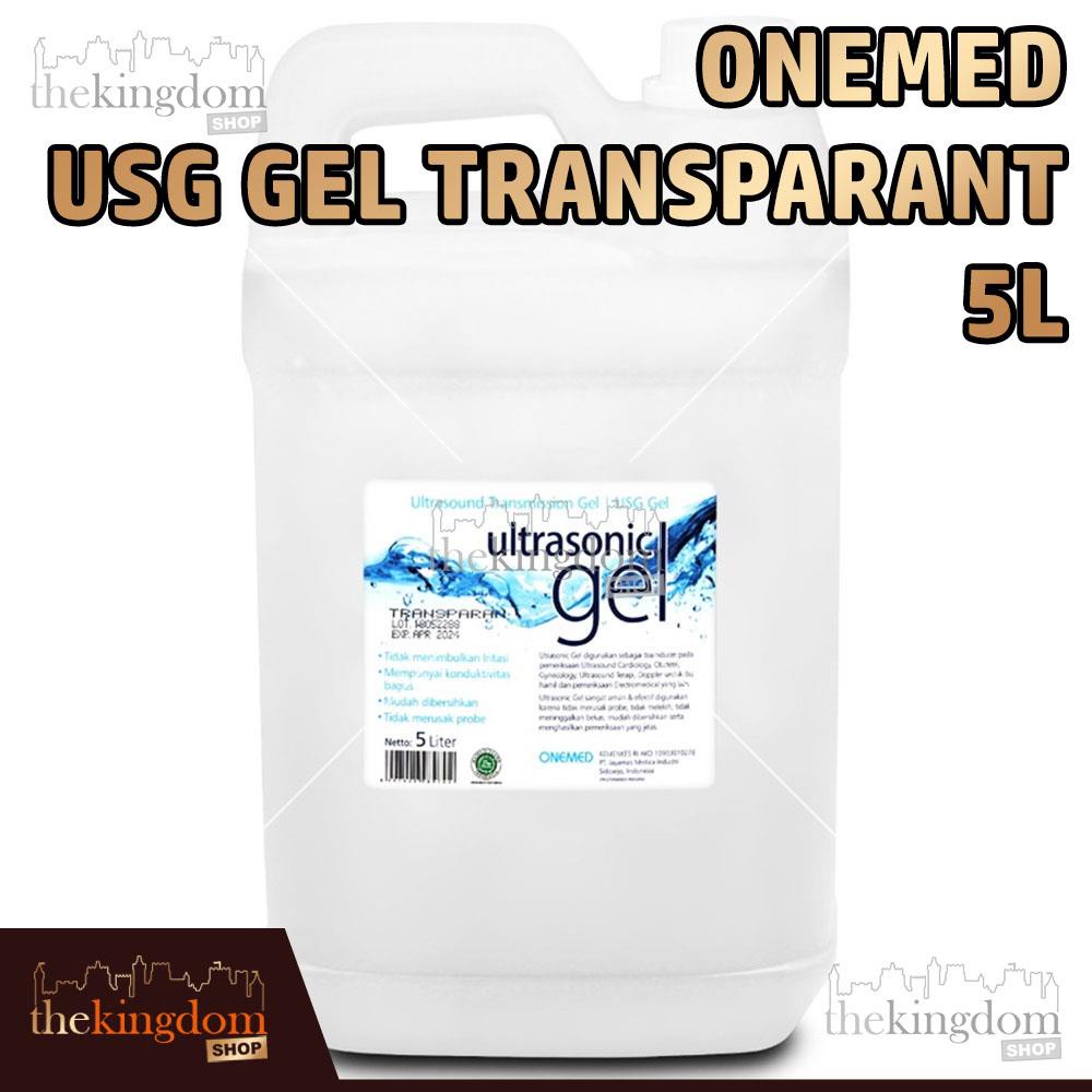Jual Onemed USG Gel Transparan 5 Liter Transparent Ultrasound Jelly 5L ...