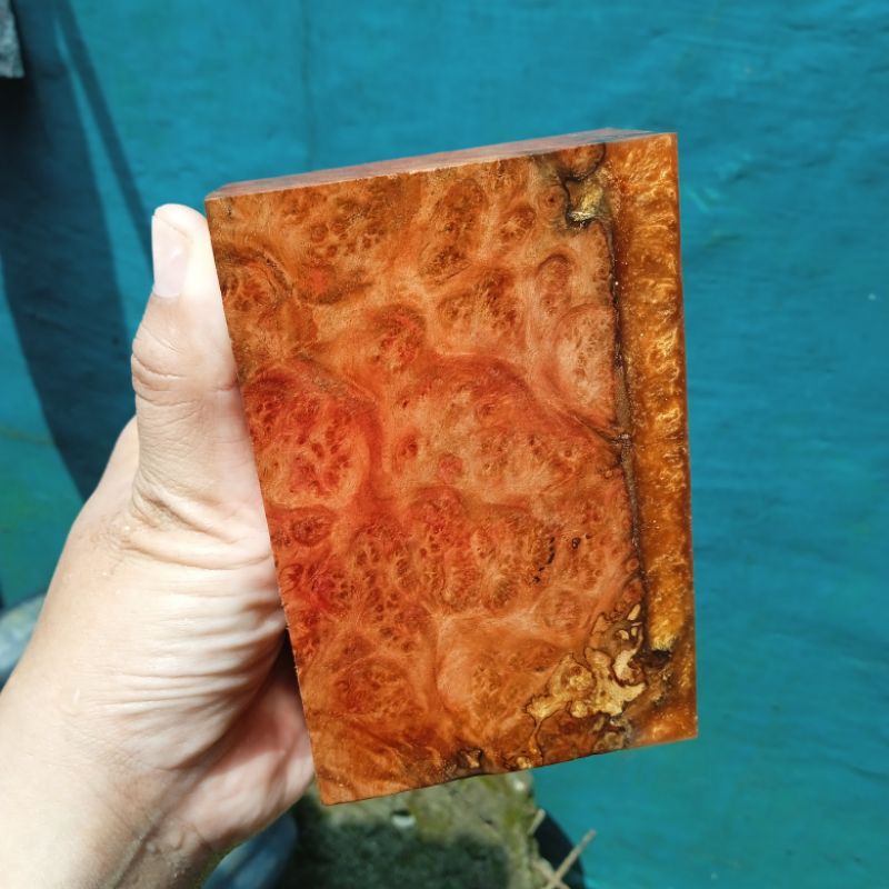 Jual kayu red burl hybrid 12.2x8x4.2cm | Shopee Indonesia