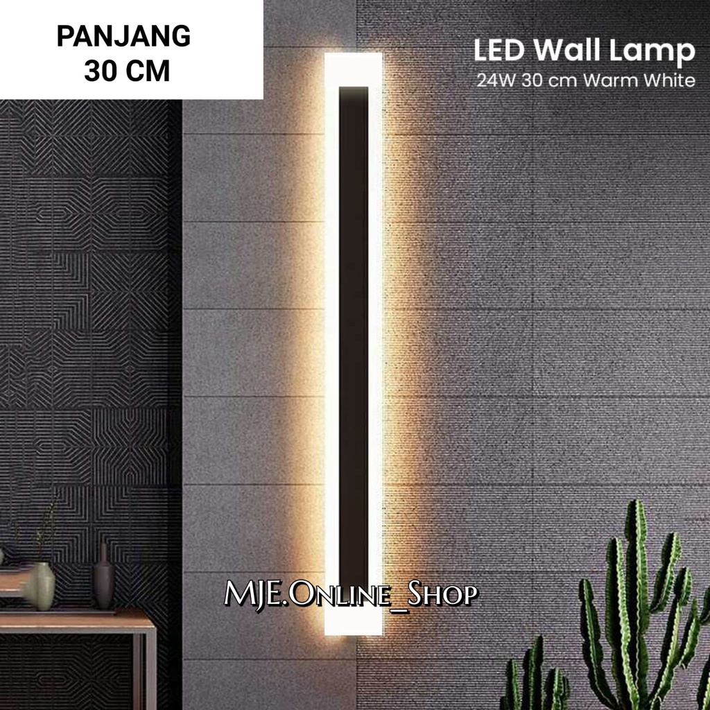 Jual LAMPU DINDING OUTDOOR LONG STRIP LED 24 WATT PANJANG 30 CM ...