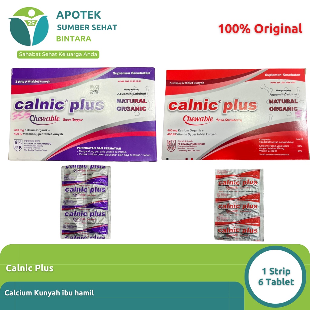 Jual Calnic Plus Calcium Ibu Hamil 1 Strip 6 Tablets | Shopee Indonesia