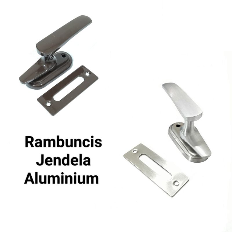 Jual Rambuncis Kunci jendela Aluminium Kayu / Grendel Handle Kunci Slot ...