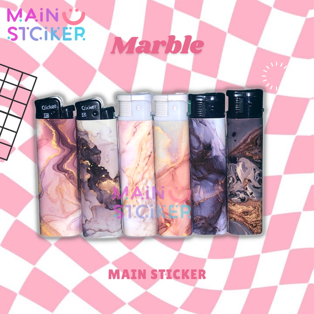 Jual MARBLE - Korek Api Cricket Bara Lighter Pink Aesthetic | Shopee ...