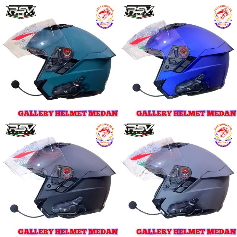 Jual HELM RSV SV300 + INTERCOM IT ( PAKET HELM + INTERCOM ) | Shopee ...