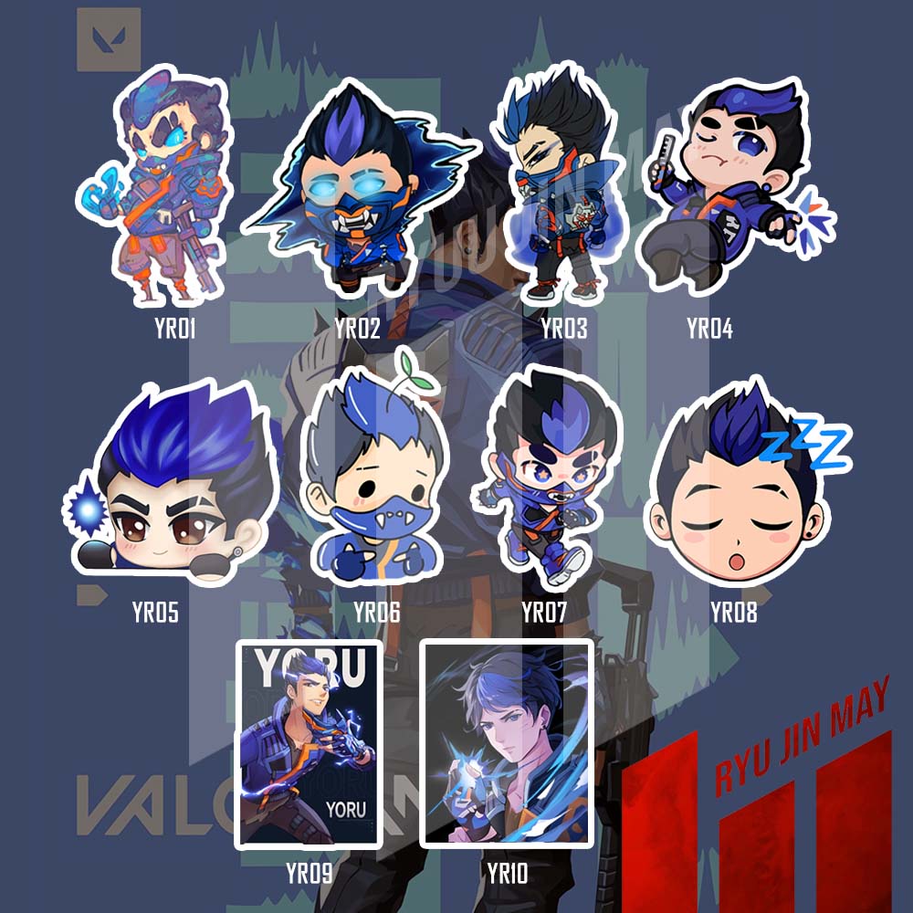 Jual Sticker Anime - Valorant - Yoru | Shopee Indonesia