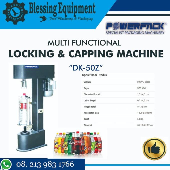 Jual Dk-50Z Multi Functional Locking & Capping Machine "Powerpack" | Shopee Indonesia