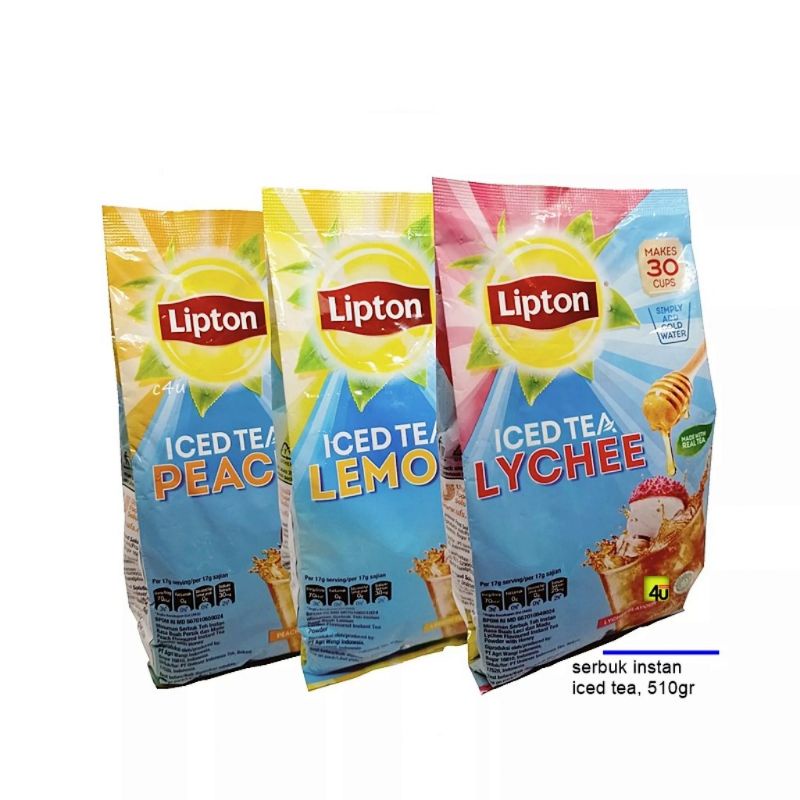 Jual Lipton Iced Tea Lychee Lemon Peach 510 gr | Shopee Indonesia