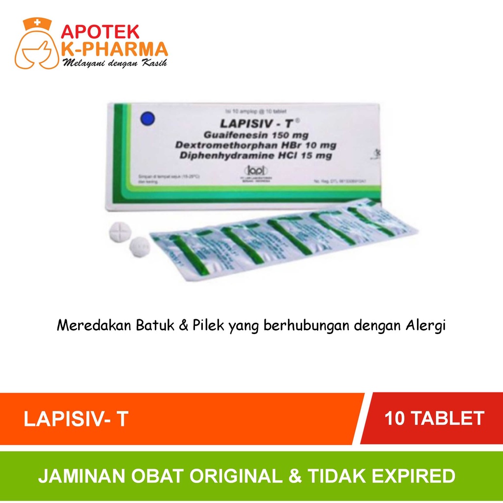Jual Lapisiv Strip Isi 10 Tablet Obat Original Lapi | Shopee Indonesia