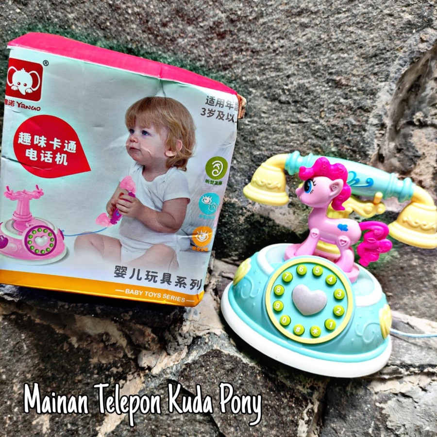 Jual Mainan Telepon Berbunyi Kuda Poni Menggunakan Baterai | Shopee ...