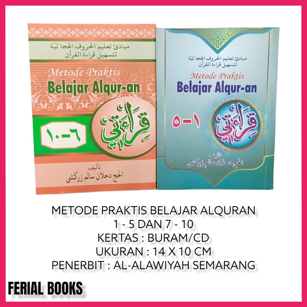Jual METODE PRAKTIS BELAJAR ALQURAN (QIROATI) 1 - 5 DAN 6 - 10 I KERTAS ...