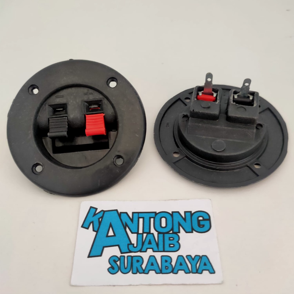 Jual Terminal Salon Bulat Jepit 2pin Plastik Terminal Speaker PVC ...