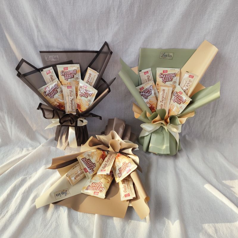 Jual Buket kopi mini/buket jajan/buket murah/buket kopi/kado ultah/kado ...