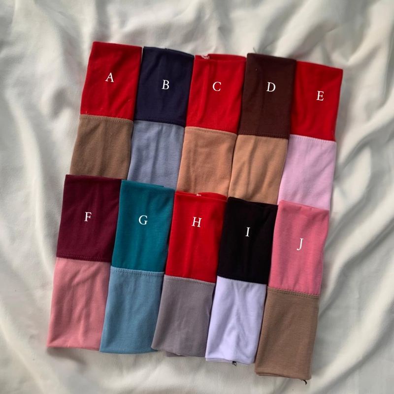 Jual CIPUT 2 WARNA/INNER KAOS 2 WARNA/CIPUT DALEMAN HIJAB/INNER 2 TONE ...