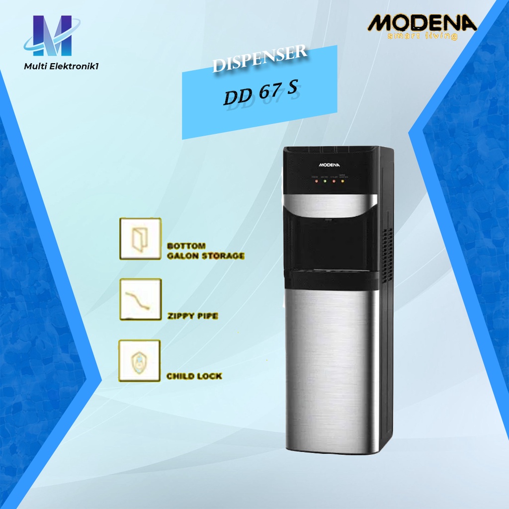 Jual Modena Dispenser DD 67 S / 67S - Hitam - Bottom Loading | Shopee ...