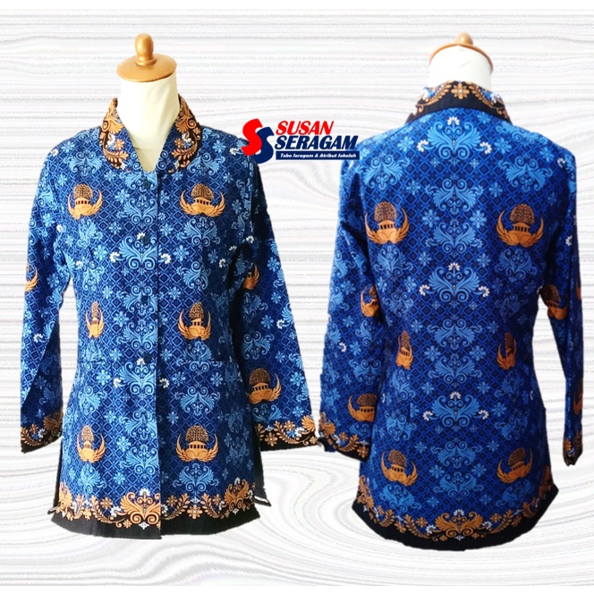 Jual BAJU SERAGAM KORPRI TERBARU 2022 PRIA/WANITA KERAH HITAM PURING | Shopee Indonesia