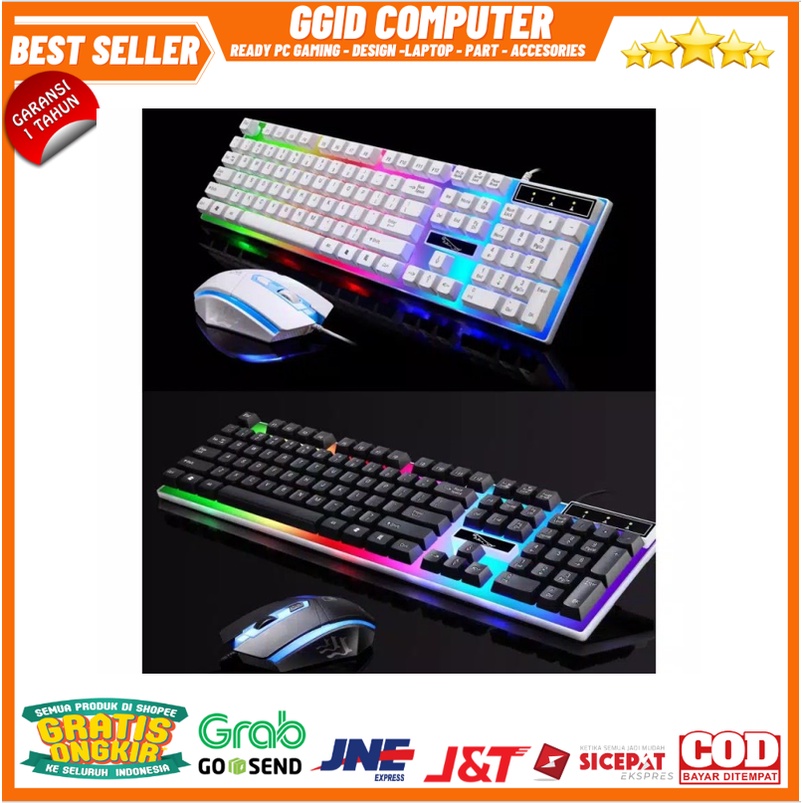 Jual Keyboard Mouse Gaming RGB Satu Set Murah Dan Bagus | Shopee Indonesia