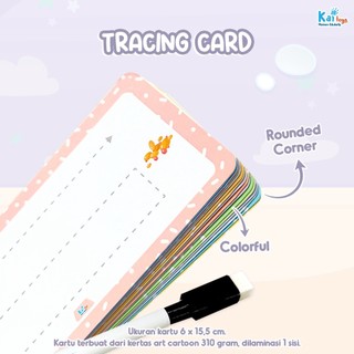 Jual Tracing Card 16 Kartu Free Spidol / Menulis Pola Garis Wipe and ...