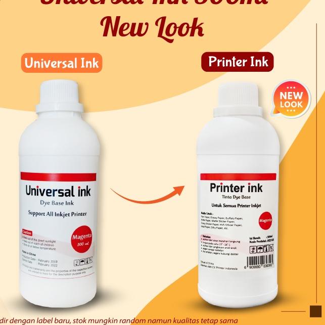 Jual Harga Bersahabat Tinta Refill Universal Ink 500ML, Tinta Botol Dye ...
