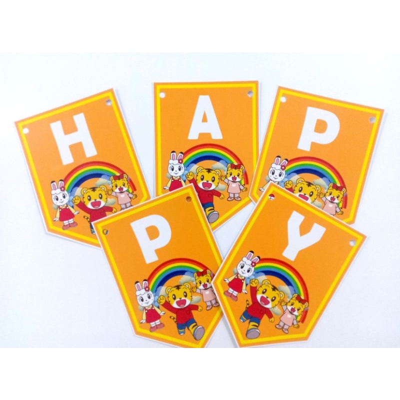 Jual FLAG CHAIN - FLAG BANNER GAMBAR SHIMAJIRO BISA CUSTOM TULISAN ...