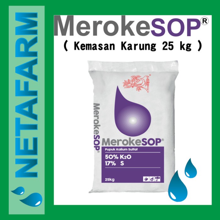 Jual +++++] Pupuk Meroke SOP kemasan pabrik karung 25 kg | Shopee Indonesia