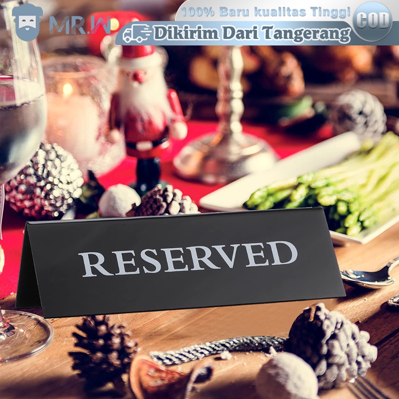 Jual Papan Meja Reserved Akrilik Reserved Sign 20x7cm Papan Reserved ...
