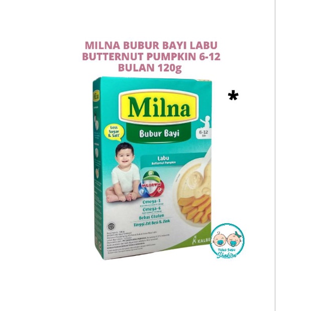Jual milna bubur bayi butternut pumpkin 6-12 bulan 120gr | Shopee Indonesia