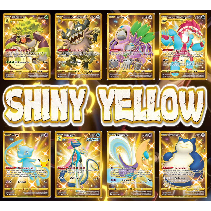 Jual KARTU POKEMON TCG HOLOGRAM SPECIAL YELLOW SHINY | Shopee Indonesia