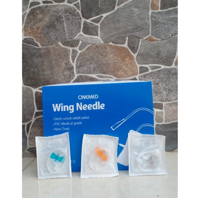 Jual Wing Needle Onemed 23G/25G/27G Wing Needle ONEMED Ukuran 25 G Wing ...