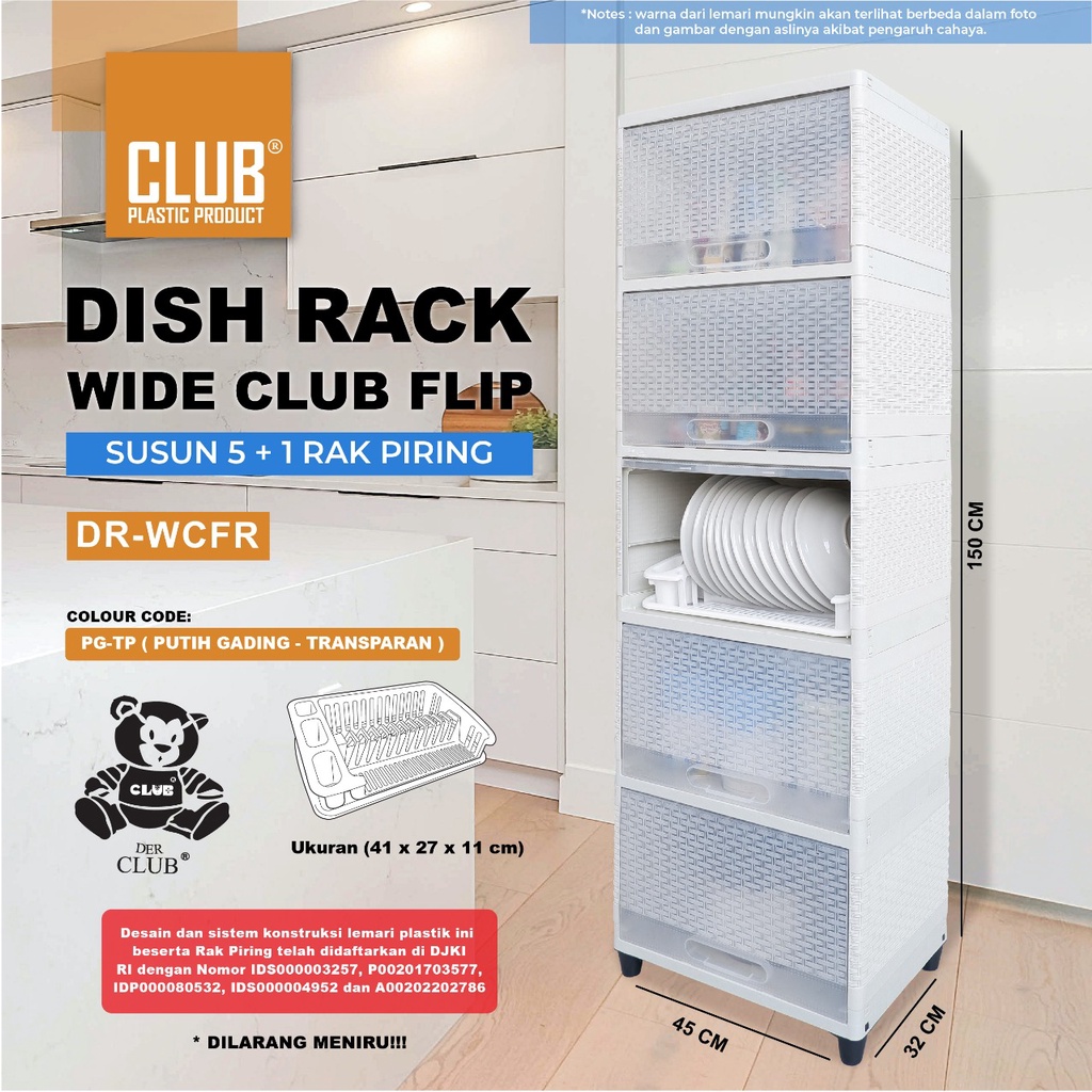 Jual RAK PIRING PLASTIK / RAK DAPUR PLASTIK / RAK GELAS PLASTIK CLUB DR ...