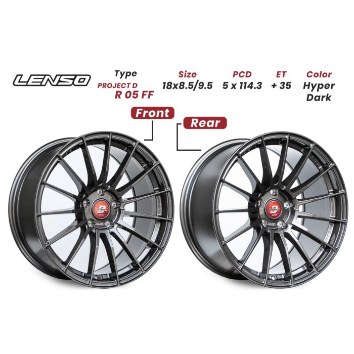 Jual Lenso Project D R 05 FF Ring 18 Flow Forming bisa di pasang di ...