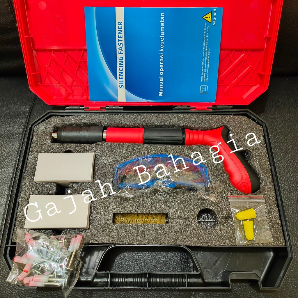 Jual Ramset gun mini Alat tembak paku beton baja Nails Pistol Mesiu ...