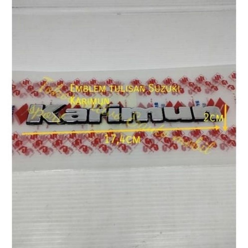 Jual Emblem logo Huruf Tulisan stiker Lambang Suzuki Karimun | Shopee Indonesia