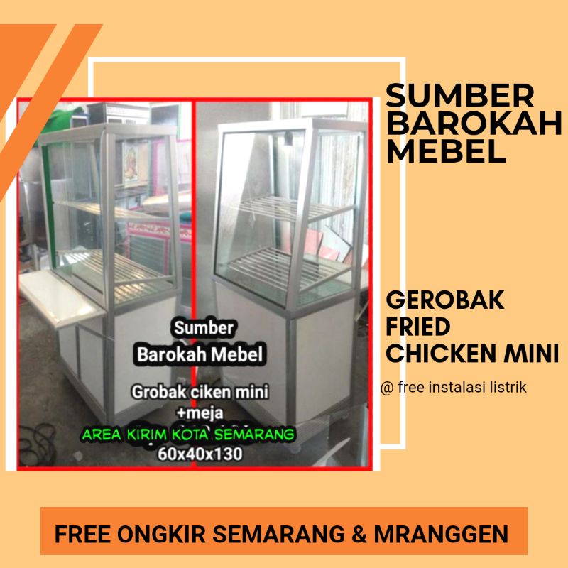 Jual Gerobag Etalase Fried Chicken 60 (Hanya Semarang & Mranggen ...