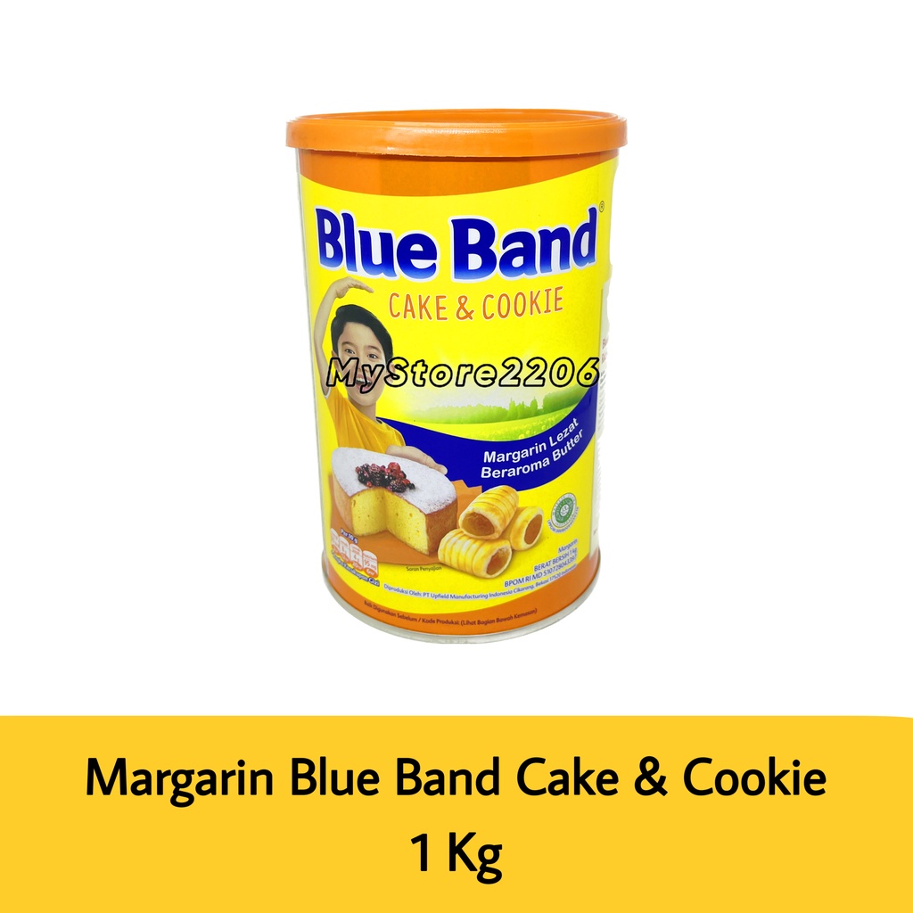 Jual Margarin beraroma Butter merek Blue Band Cake & Cookie 1000gr (1kg ...