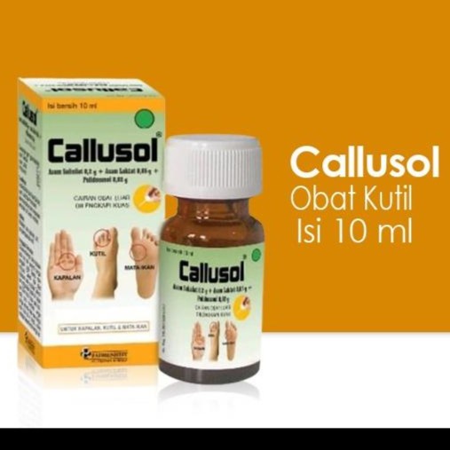 Jual Callusol 10 Ml - menghilangkan kutil, mata ikan, atau kapalan ...