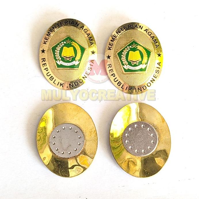 Jual Harga Bulan Ini Lencana Pin Kemenag Magnet Pin Logo Kementerian ...