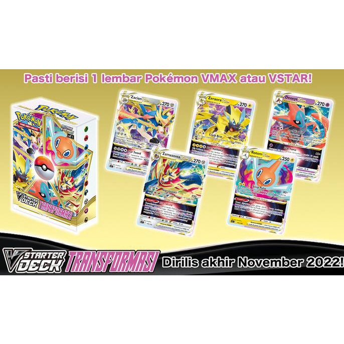 Jual Pokemon TCG Indonesia V Starter Deck SCF Transformasi (Isi 10) | Shopee Indonesia