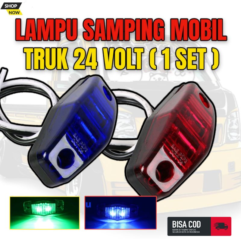 Jual Lampu Bak Samping Kolong Led Variasi Mobil Truck Truk Pick Up Pickup 24 Volt 1 Set | Shopee ...