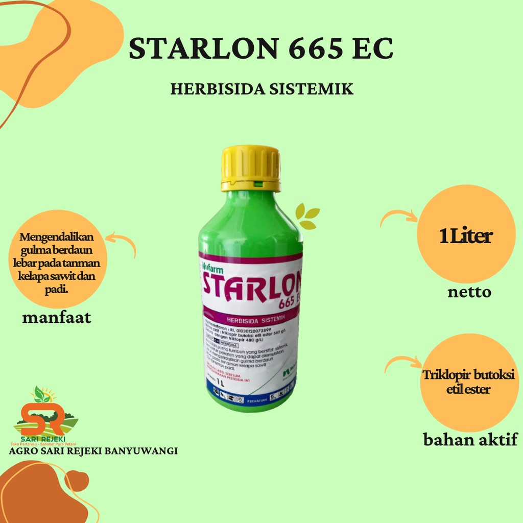 Jual STARLON 665EC 1LITER HERBISIDA spesialis rumput berkayu. herbisida ...