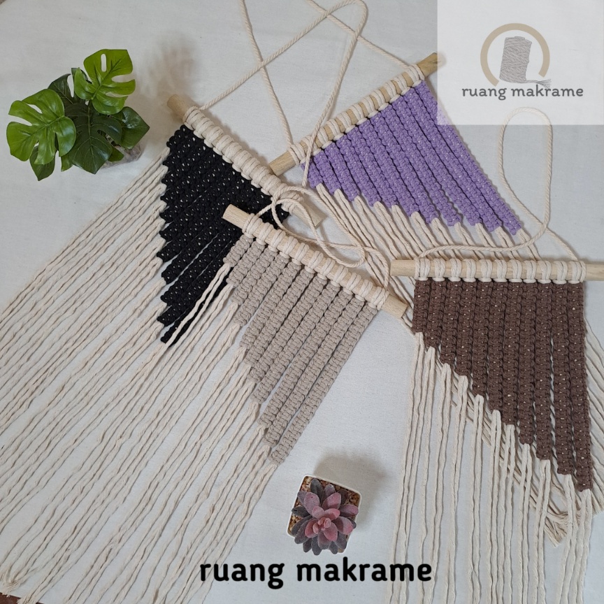 Jual pajangan dinding hiasan dinding makrame dekorasi ruangan macrame ...