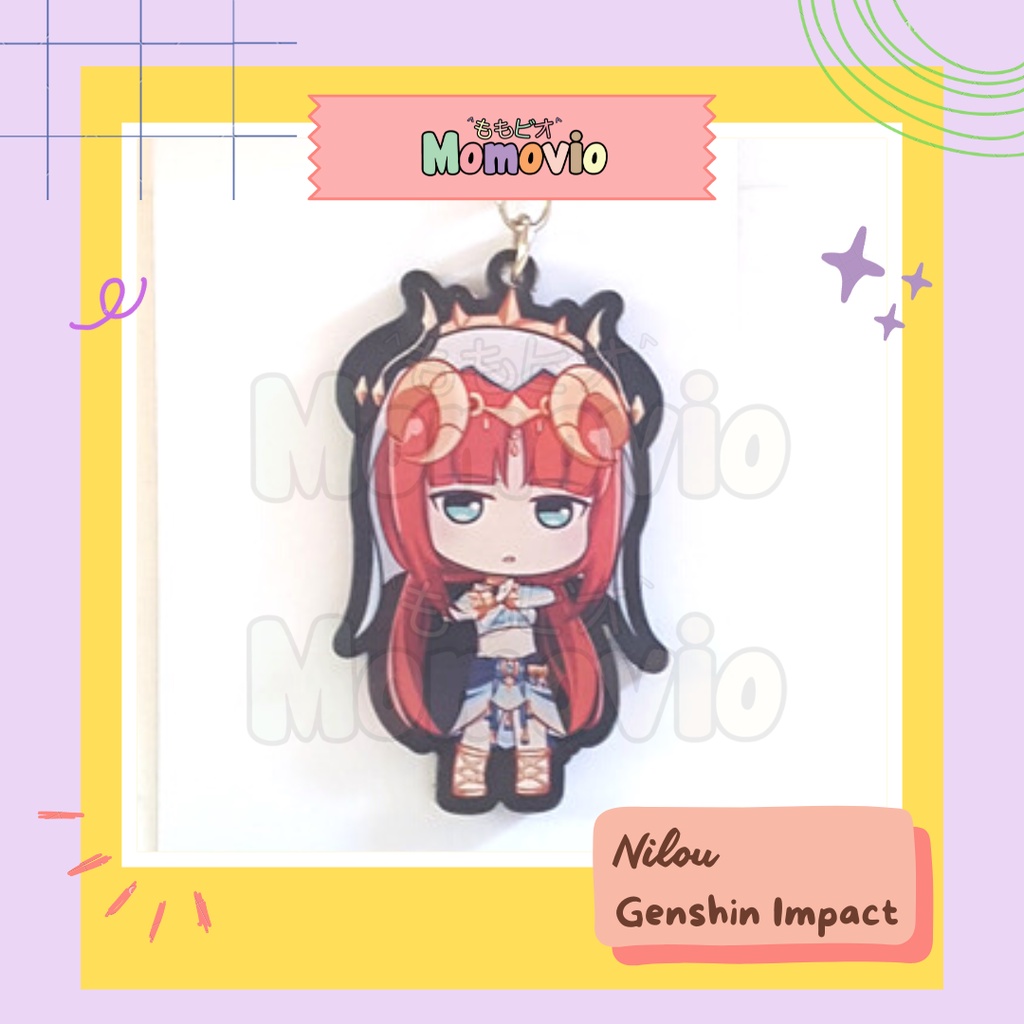 Jual Gantungan Kunci Akrilik Nilou Genshin Impact Acrylic Keychain ...