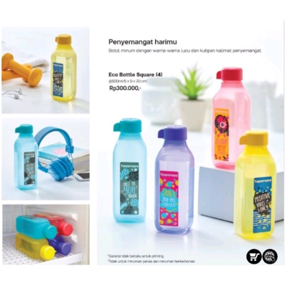 Jual ECO SQUARE 500ML / ECO BOTTLE SQUARE 500ML/ ECO BOTTLE 500ML / ECO ...