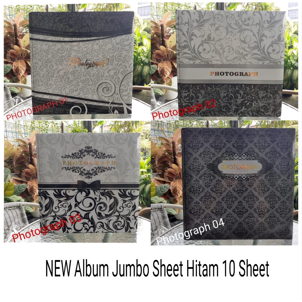Jual Album Foto Jumbo 10 Sheet Hitam Magnetik (10R/3R/4R Bisa Muat 120 Foto) | Shopee Indonesia
