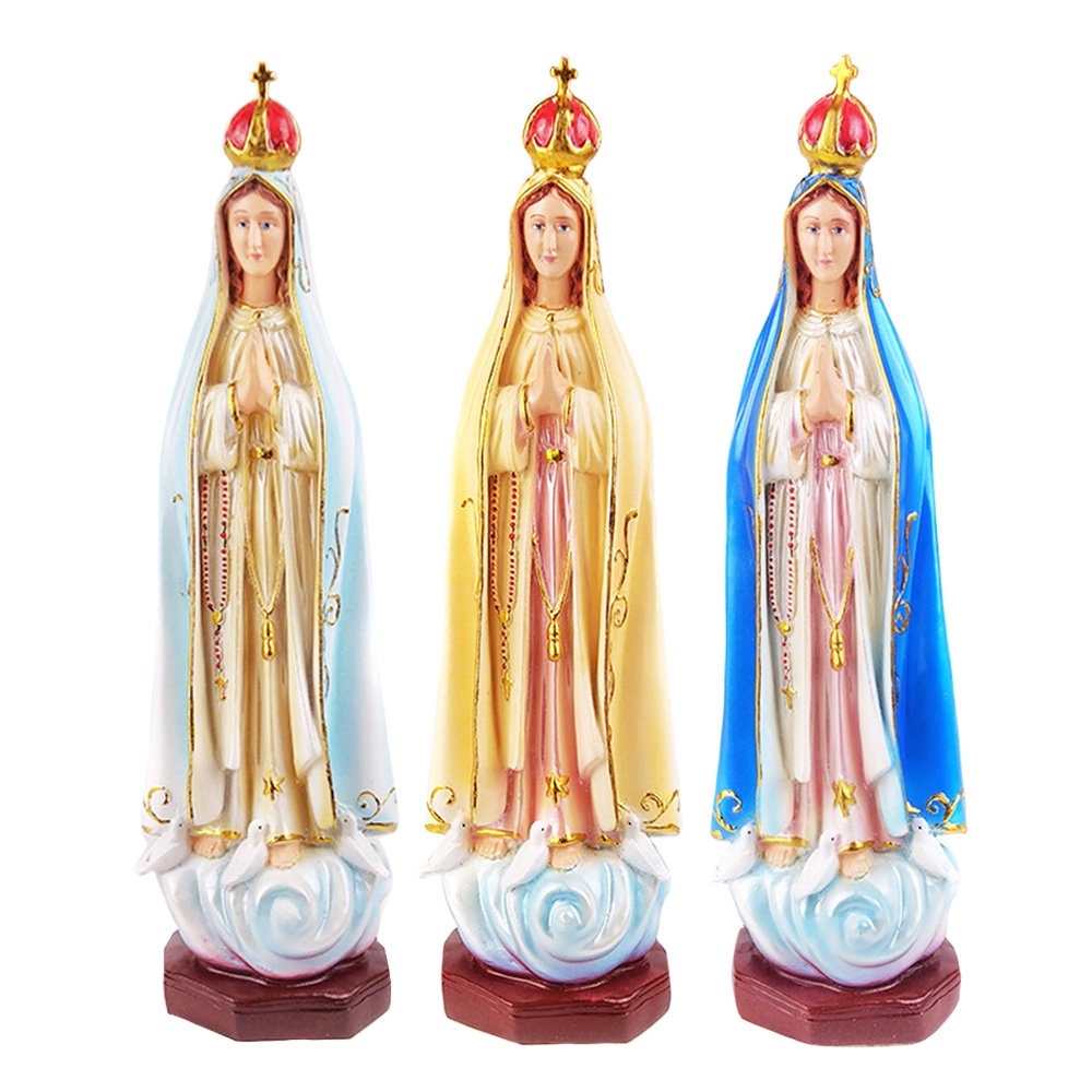 Jual Patung Rohani Bunda Maria Fatima Ibu Yesus Kristus Mahkota 34 cm ...